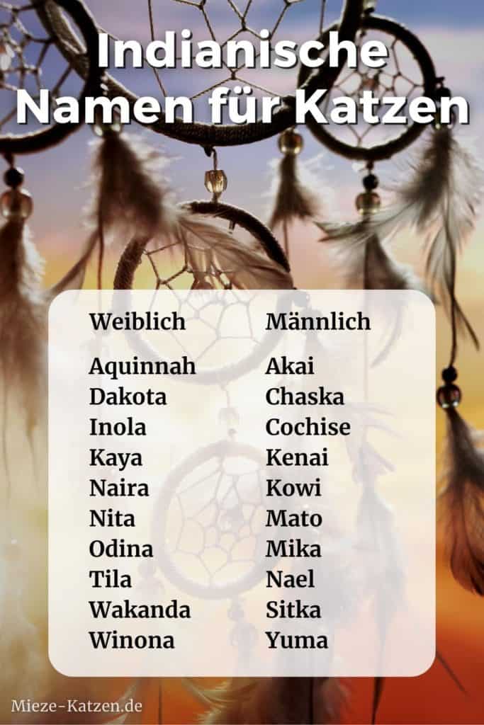 Indianische Namen Fur Kater